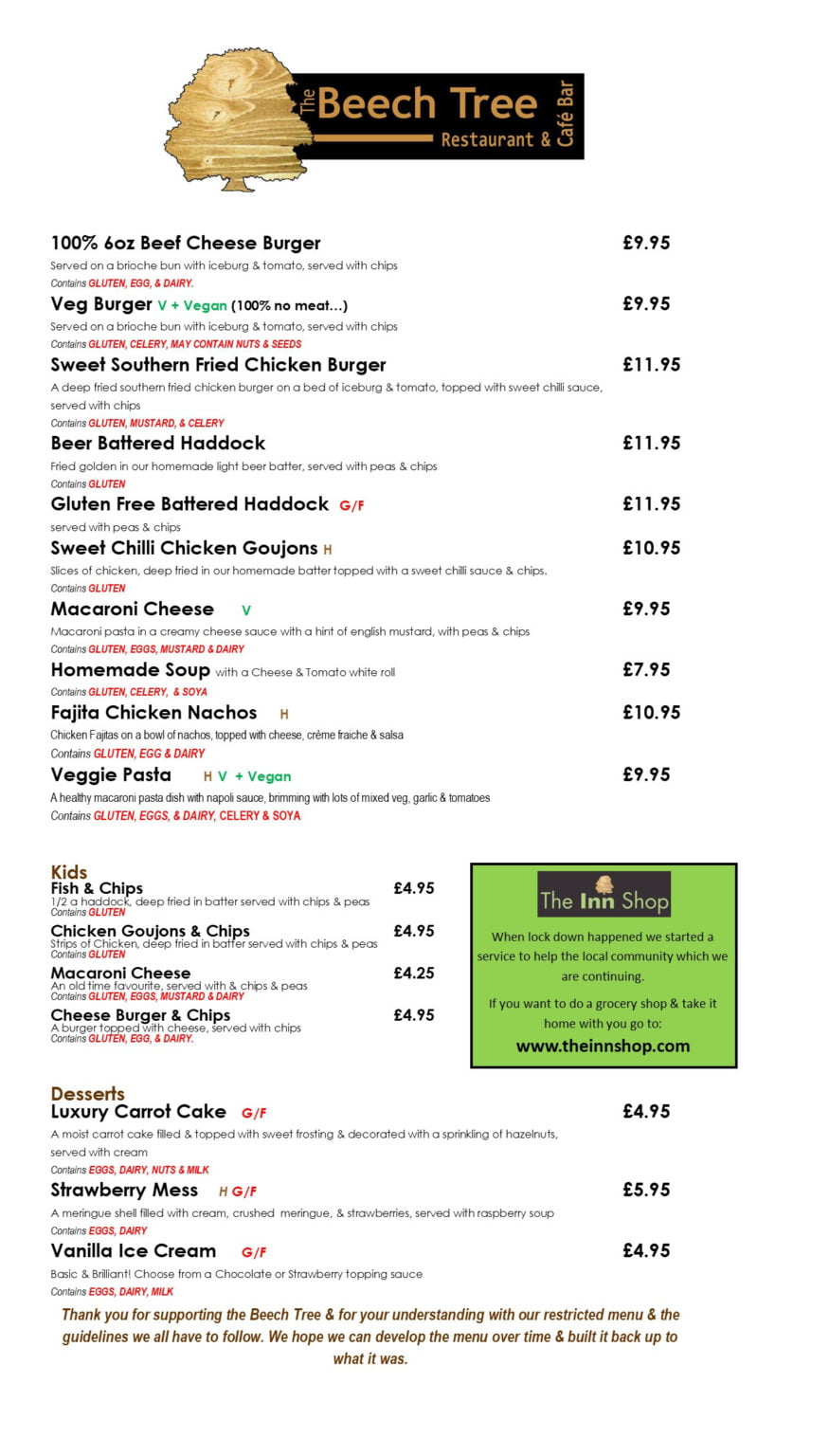 The Beech Tree Inn – Family dining in the Stirlingshire countryside